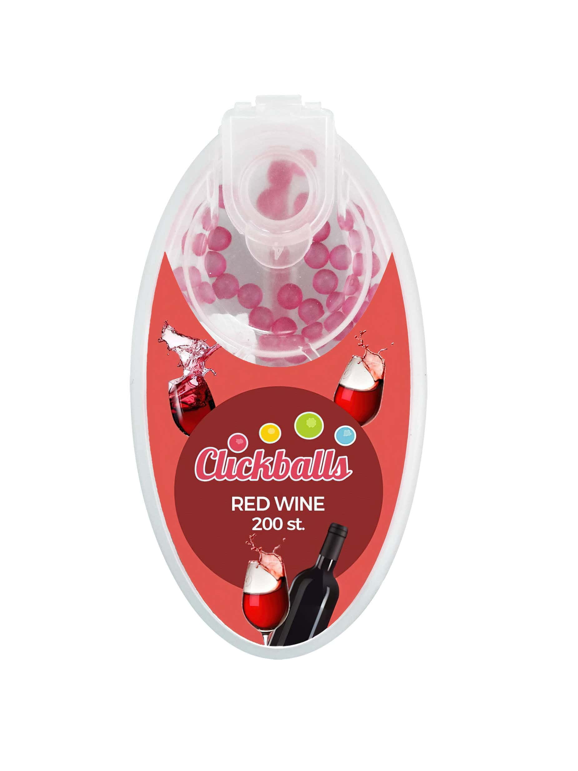 Red Wine Click balletjes (200 stuks) - Clickballs.nl