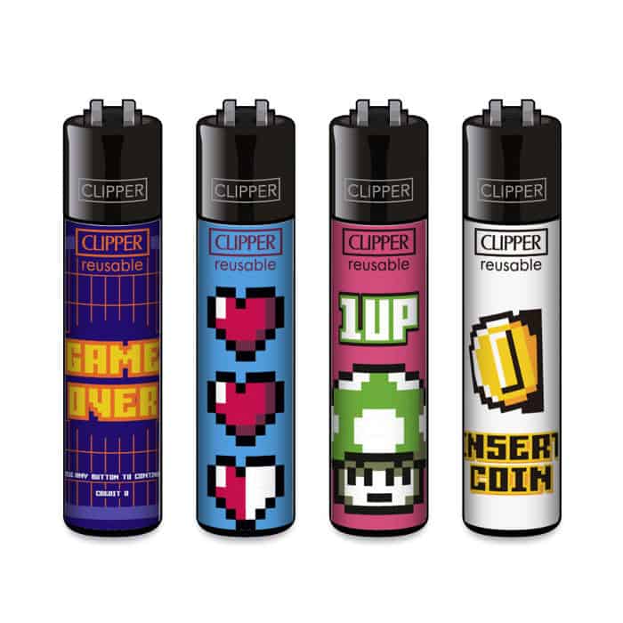 Clipper Classic Large Aanstekers "Games & Hobbies" (4 Stuks ...